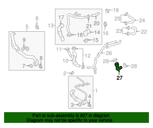2015 Volkswagen By-Pass Hose 5Q0-122-157-AJ | VW Direct Parts