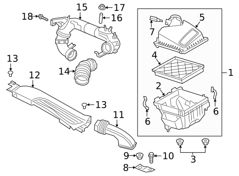 Air Intake for 2022 Ford Bronco Sport | OEM Parts Online