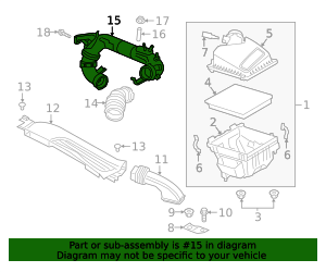 2020-2023 Ford Air Inlet Tube LX6Z-9C623-F | OEM Parts Online