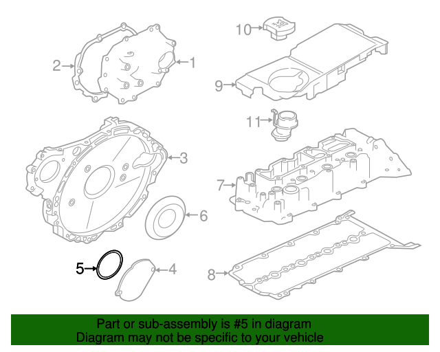 Jaguar OEM Cover Gasket Part# JDE36456 | OEM Vehicle Parts