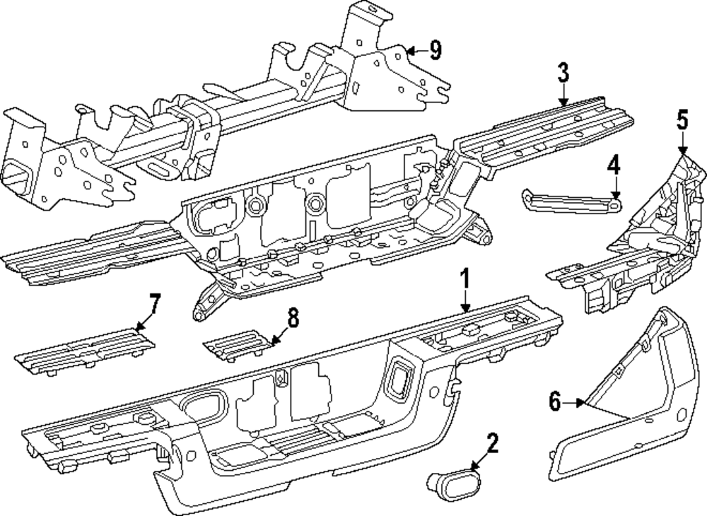 2024 Toyota Tacoma Rear Bumper Stay 52151-AK020 | Toyota San Diego Parts