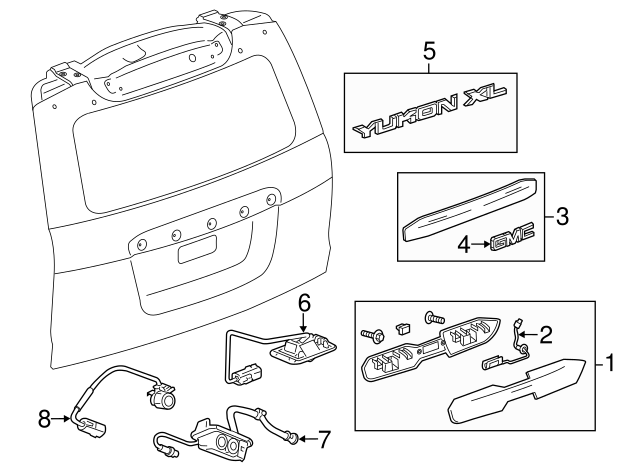 23378804 - Rear Park Assist Camera 2015-2020 GM | GM Parts Warehouse