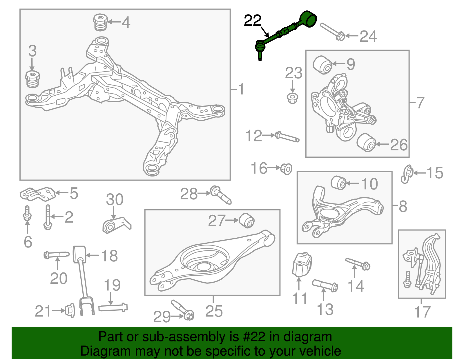 2009-2019 Ford Lateral Arm DG1Z-5A972-J | Varsity Ford
