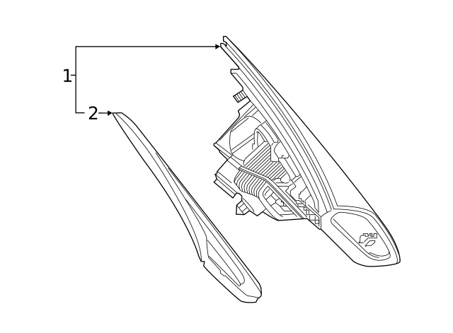 257-906-50-00 - Backup Lamp Assembly 2019-2023 Mercedes-Benz | Mercedes ...