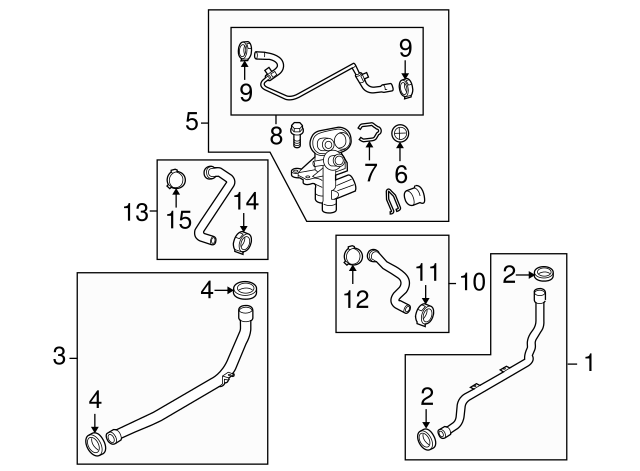 2009-2016 Porsche Engine Coolant Pipe 9A1-106-611-00 | AutoNationParts.com
