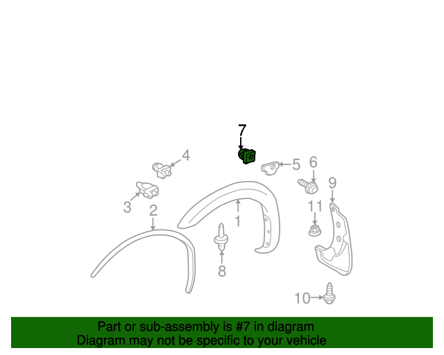 Toyota 2001-2006 Toyota Flare Retainer 90189-05177 | Toyota Parts