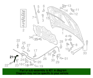 8V4-823-485-A - Hood Latch Support 2017-2018 Audi A3 Sportback e-tron ...