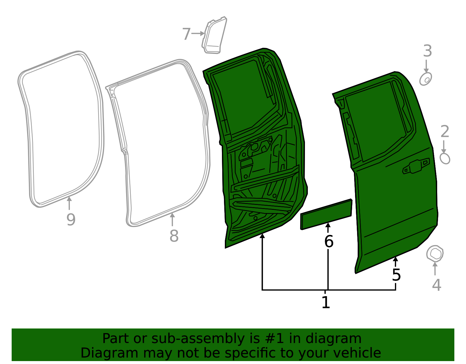 2019-2025 GM Door Shell 86817879 | GM Parts Center