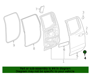 2019-2020 GM Door Shell Hole Cover 84332664 | TascaParts.com