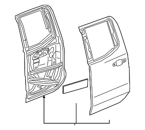 2019-2024 GM Rear Driver Side Door 86817879 GM | GMPartsDirect.com