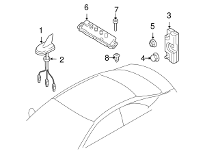 2008-2017 Audi Antenna Booster Nut WHT-000-025 | Audi USA Parts