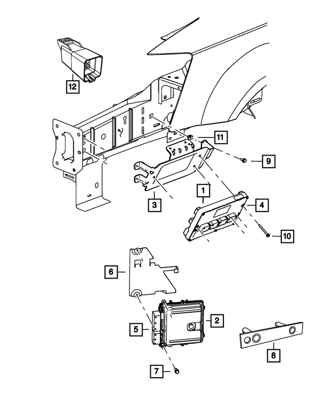 2012 Mopar Powertrain Control Module 5150657AA | Mopar eStore