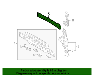 1K6-813-309-B - Mount Panel 2006-2014 Volkswagen | AutoNationParts.com