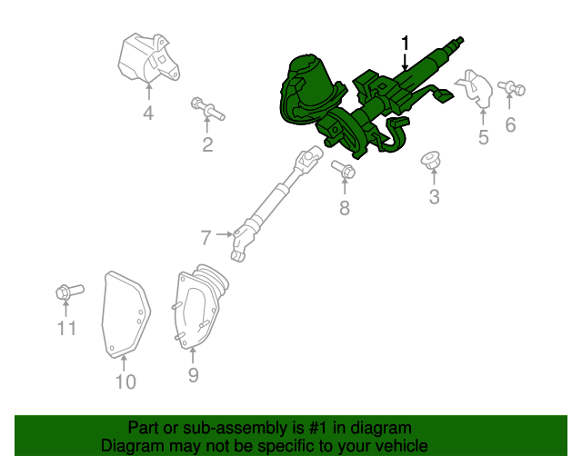 2008-2019 Toyota Highlander Steering Column 45250-48121 | OEM Parts Online