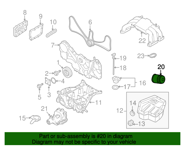 1992-2019 Subaru Oil Filter 15208AA031 | OEM Subaru Parts Center