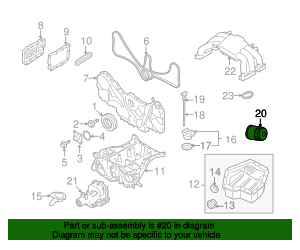 1992-2019 Subaru Oil Filter 15208AA031 | Subaru OEM Parts World