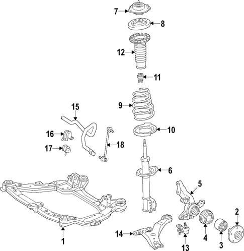 Front Suspension for 2018 Toyota Highlander | Smithtown Toyota Parts