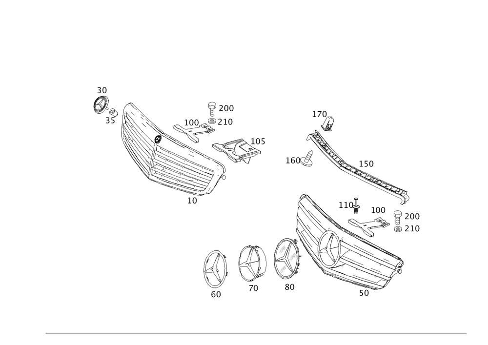 204-885-07-36 - Bracing 2008-2014 Mercedes-Benz | MB Parts Express