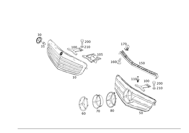 1998-2023 Mercedes-Benz Mercedes Star 207-817-00-16 | MB Parts HQ