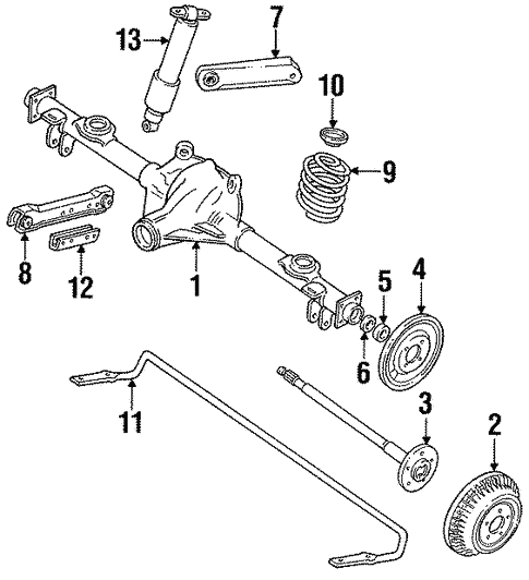 Rear Suspension for 1994 Chevrolet Caprice | TascaParts.com