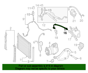 242-830-19-00 - A/C Refrigerant Suction Hose 2014-2017 Mercedes-Benz ...