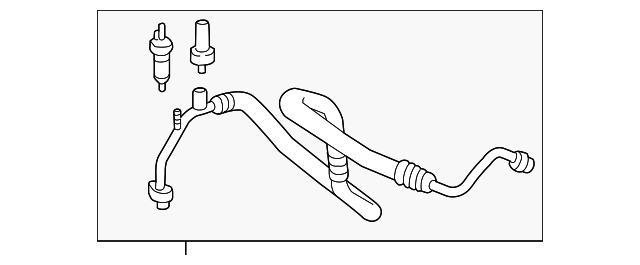 2014-2017 Mercedes-Benz A/C Refrigerant Suction Hose 242-830-24-00 | MB ...