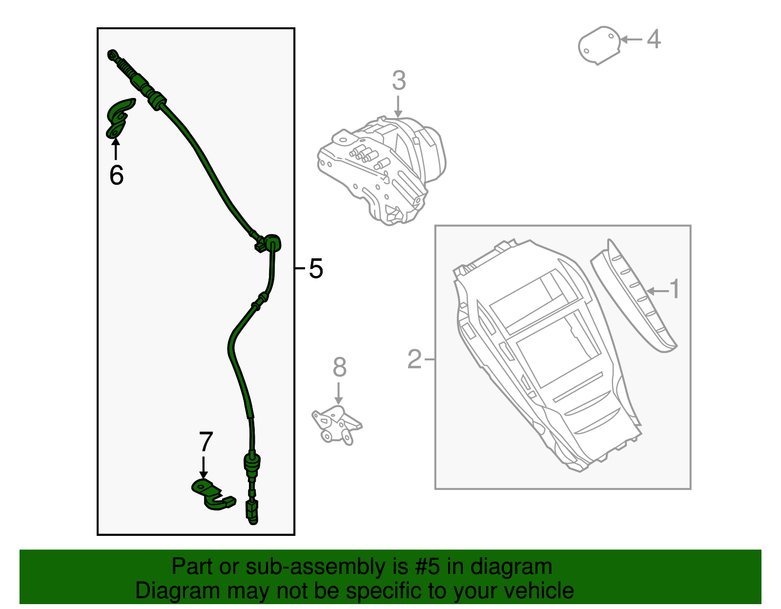 2013-2020 Ford Shift Control Cable DG9Z-7E395-AX | Varsity Ford