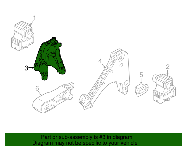 22116878938 - 2014-2021 BMW Mount Bracket (22-11-6-878-938) | BMW of ...