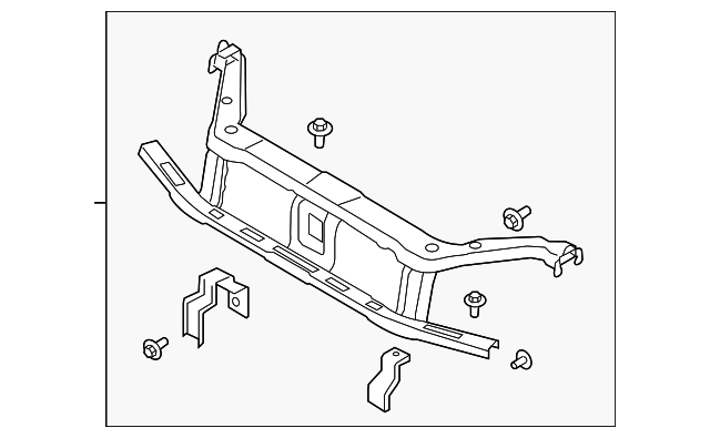 2008-2011 Ford Focus Radiator Support 8S4Z-8A284-A | TascaParts.com