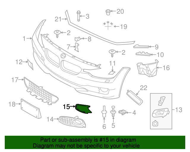 2014-2016 BMW Trim Bezel 51-11-7-294-839 | Online BMW Shop