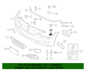 51-11-8-060-682 - Cover, spray nozzle, primed right 2014-2020 BMW ...