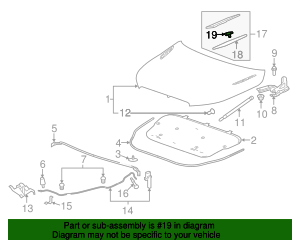 2010-2013 Buick LaCrosse Hood Ornament Retainer 11571213 | Auto Parts ...
