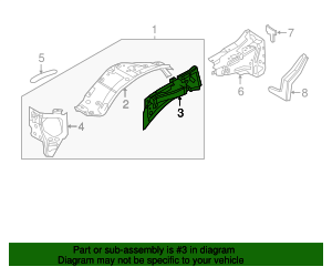 2011-2017 Infiniti Upper Rail 64150-5ZA0A | INFINITI Parts ...