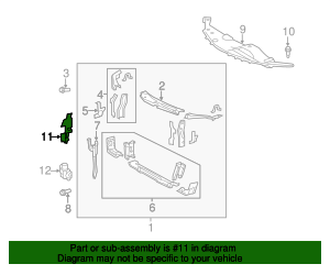 53293-06200 - Deflector - 2012-2014 Toyota Camry | OEM Genuine Toyota Parts