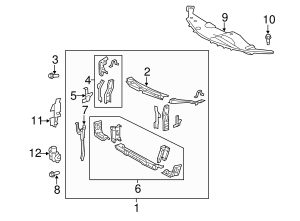 2012-2014 Toyota Camry Hood Latch Support 53208-06080 | AutoNationParts.com