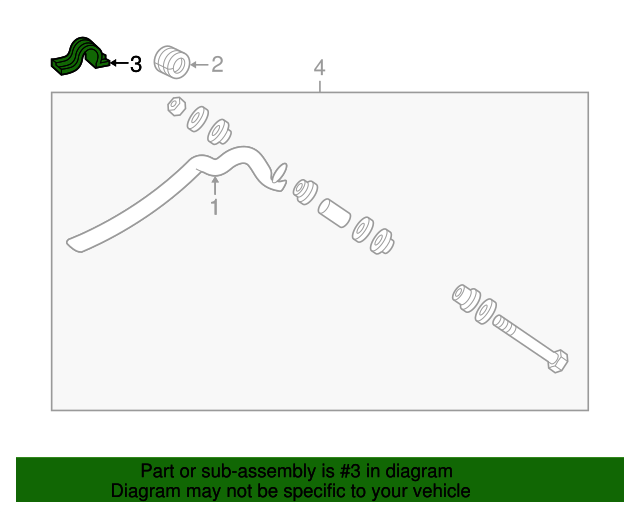 1995-2011 GM Suspension Stabilizer Bar Bracket 25699779 | GMPartsDirect.com