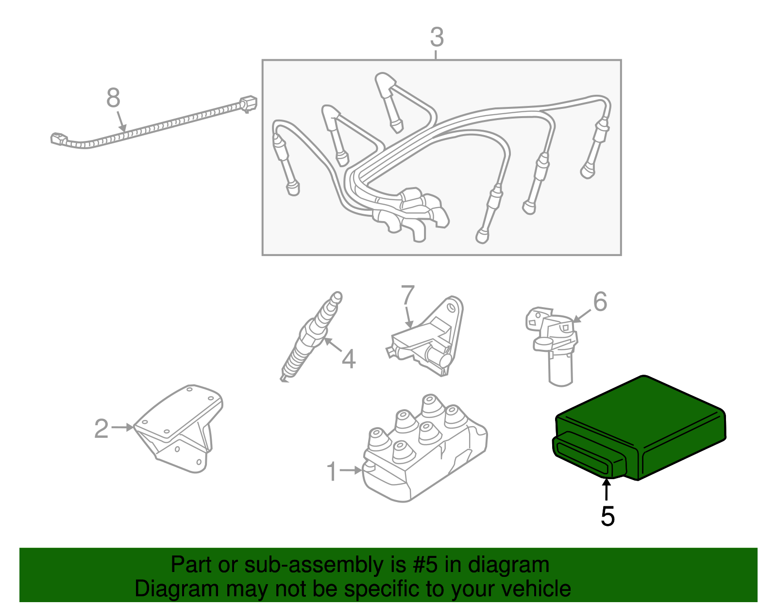 7L5Z-12A650-AZFRM - Engine Control Module (ECM) 2007-2011 Ford Ranger ...