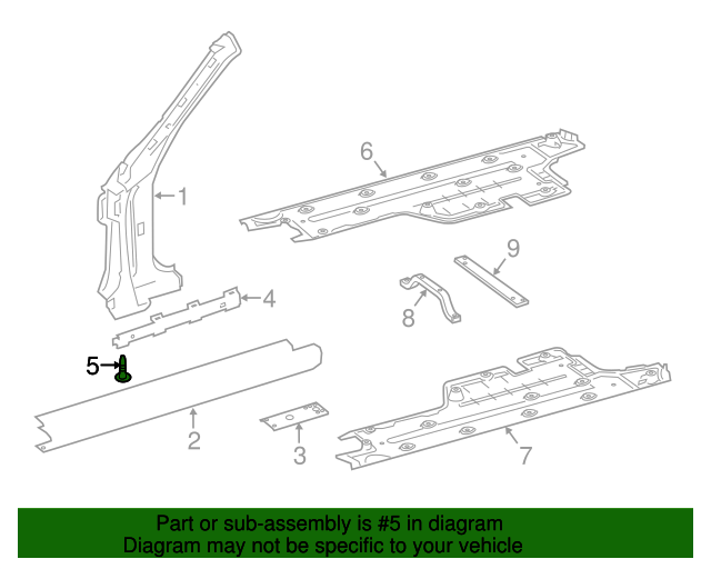 009-990-55-04 - Reinforcement Bolt 2014-2020 Mercedes-Benz | Mercedes ...