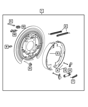 2007-2021 Mopar OEM NEW Mopar 07-21 Jeep Gladiator Parking Brake Shoe ...