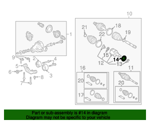1999-2008 Lexus Dust Seal 41336-14010 | OEM Parts Online