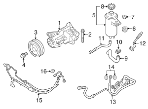 2011-2014 BMW Power Steering Pump 32416796453 | OEM Parts Online