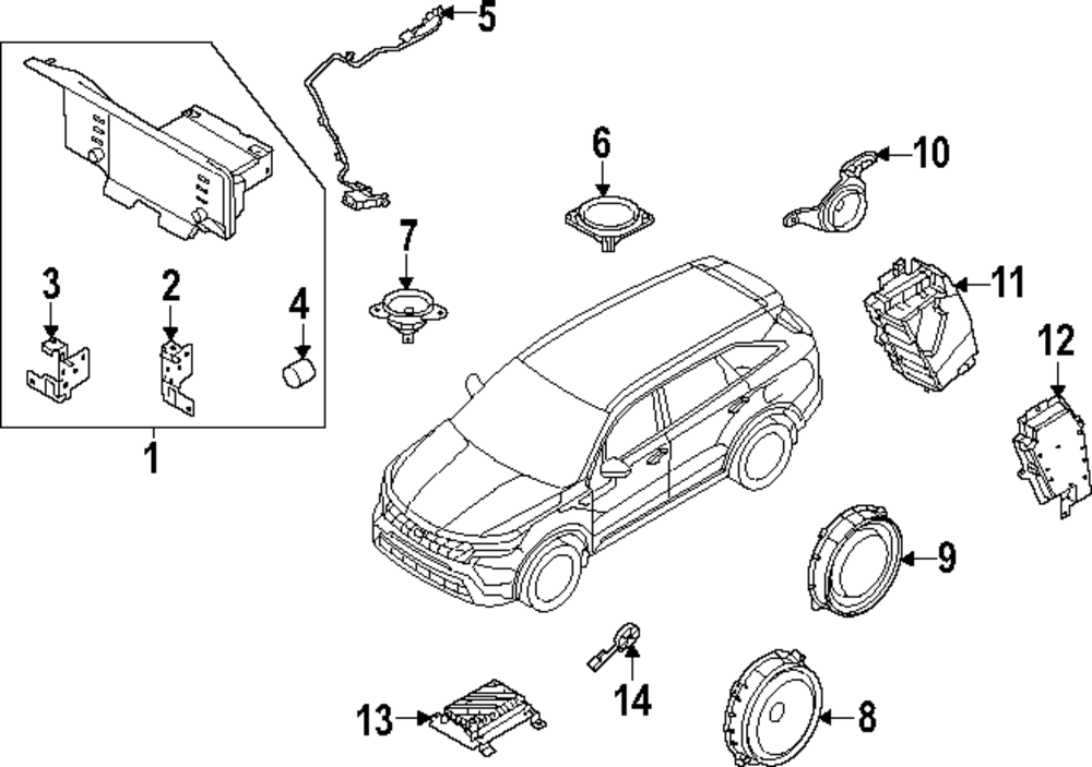 2021-2025 Kia Sorento Inst Panel Speaker 96320-P2200 | TascaParts.com