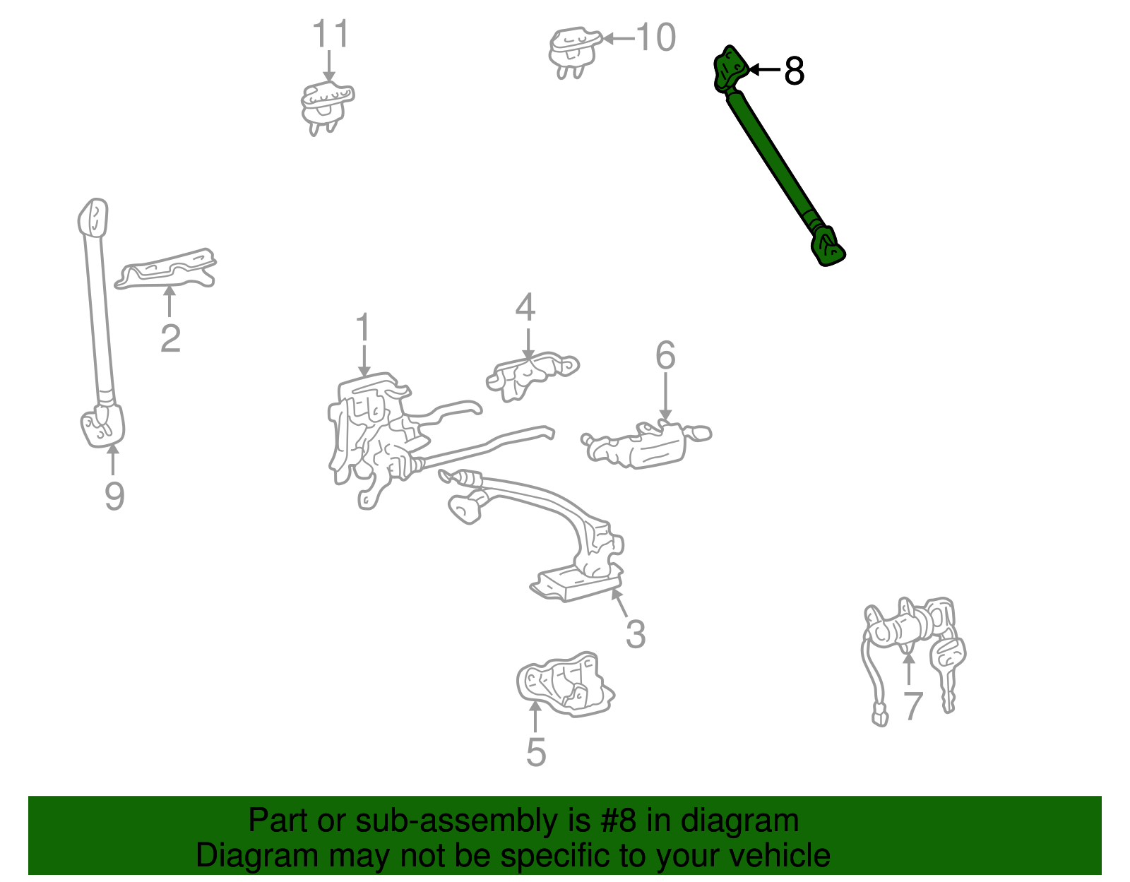 1996-2002 Toyota 4Runner Hatch Lift Support (Right) 68907-35010 | OEM ...