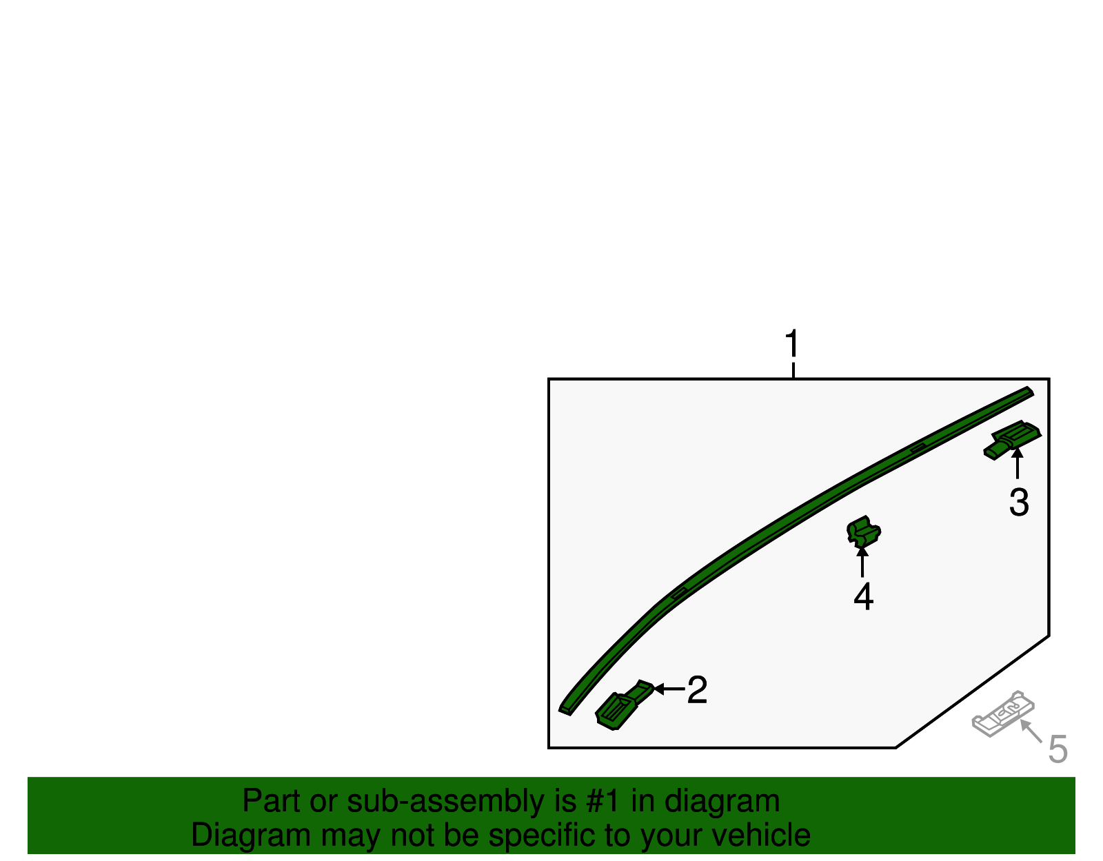 2013-2016 Mazda CX-5 Roof Molding KD33-50-9L0 | Mazda Parts Advantage