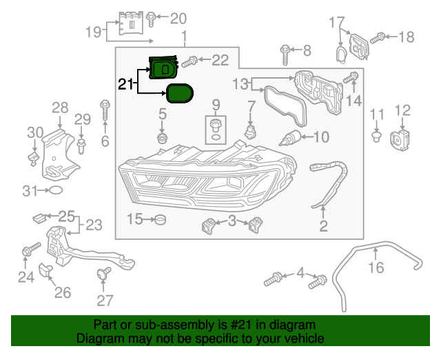 2017-2019 Audi Q7 Controller Mount Bracket 4M0-941-613 | Genuine Audi Part