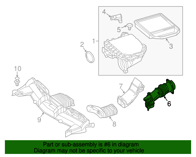 276-090-22-37 - Air Inlet Hose 2015-2023 Mercedes-Benz | Mercedes-Benz ...