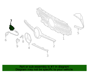 257-885-64-00 - Collision Avoidance Camera Bracket 2019-2021 Mercedes ...