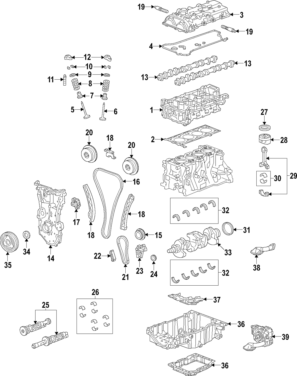 2013-2022 GM Balancer Shaft With Oil Pump Shaft 25203087 | TascaParts.com