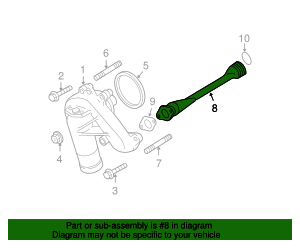 2006-2009 GM Water Pump Outlet Pipe 97352450 GM | GMPartsDirect.com