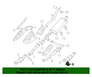 20691-30P0A - Exhaust Pipe To Manifold Gasket - 1990-2024 Nissan ...
